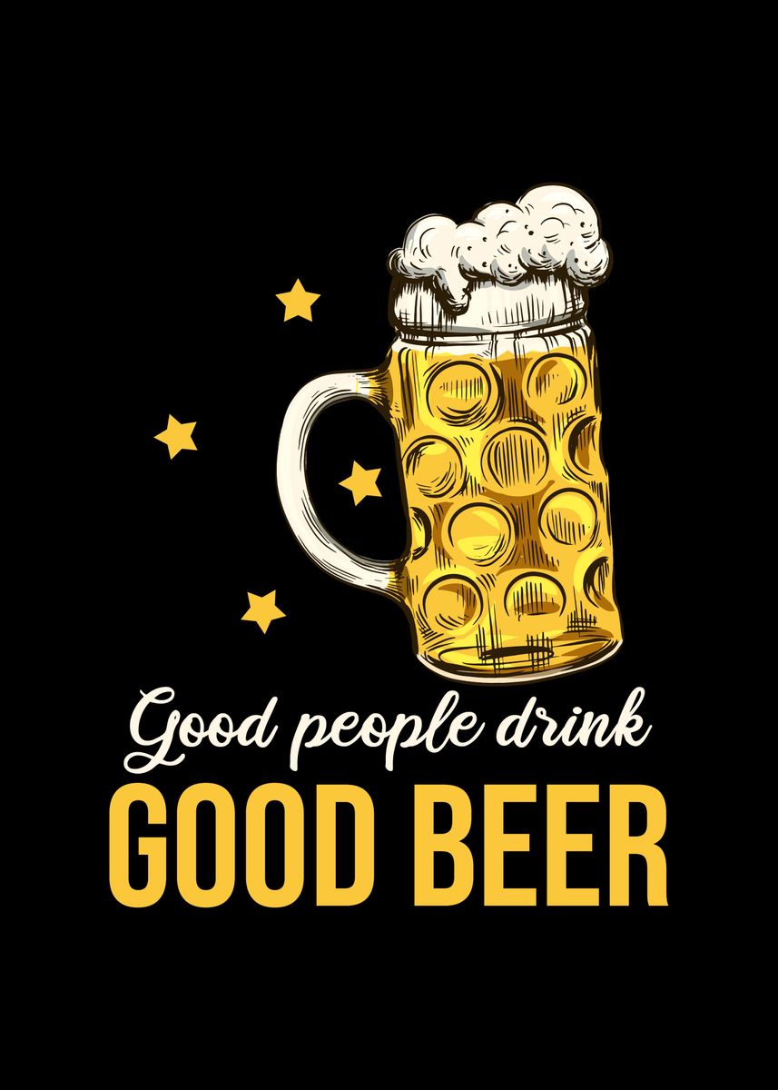 'Beer Lover Wall Decor' Poster, picture, metal print, paint by ...