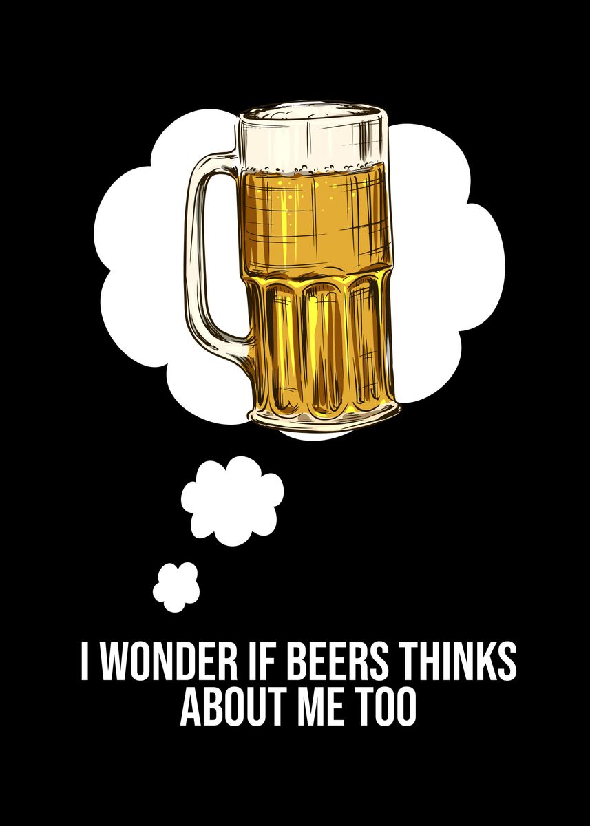 'Beer Lover Wall Decor' Poster by Decoratier Qwerdenker | Displate