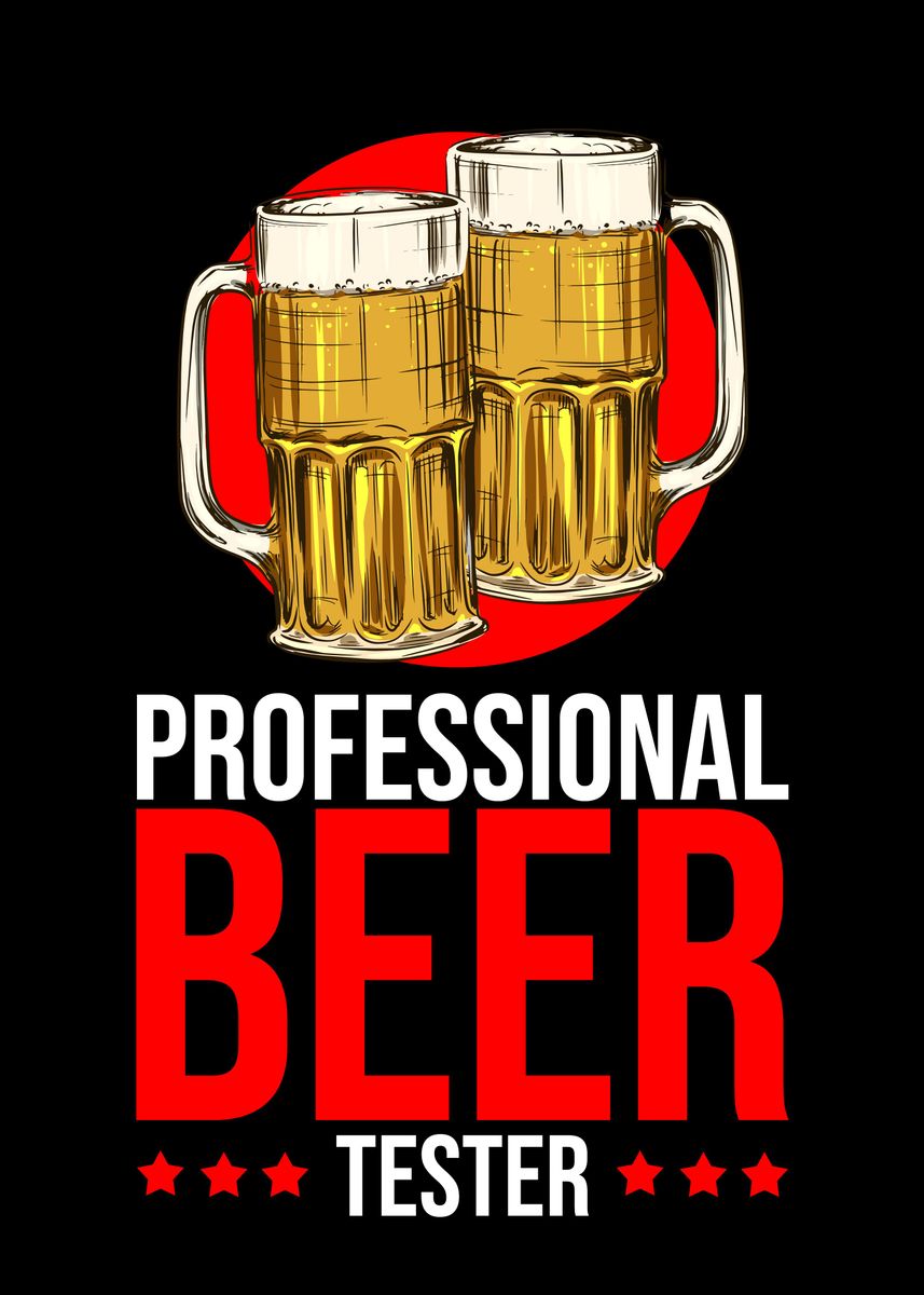 'Beer Lover Wall Decor' Poster by Decoratier Qwerdenker | Displate