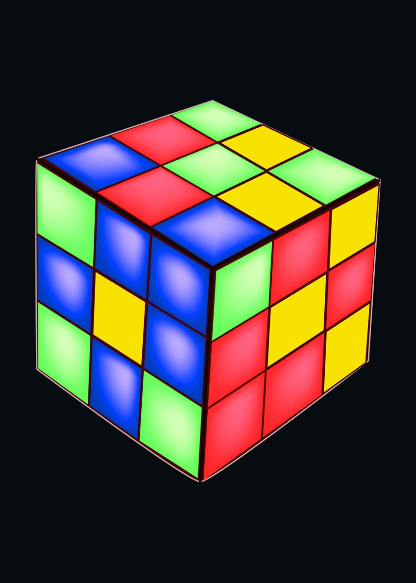 'Cube geometric' Poster by Max Ronn | Displate