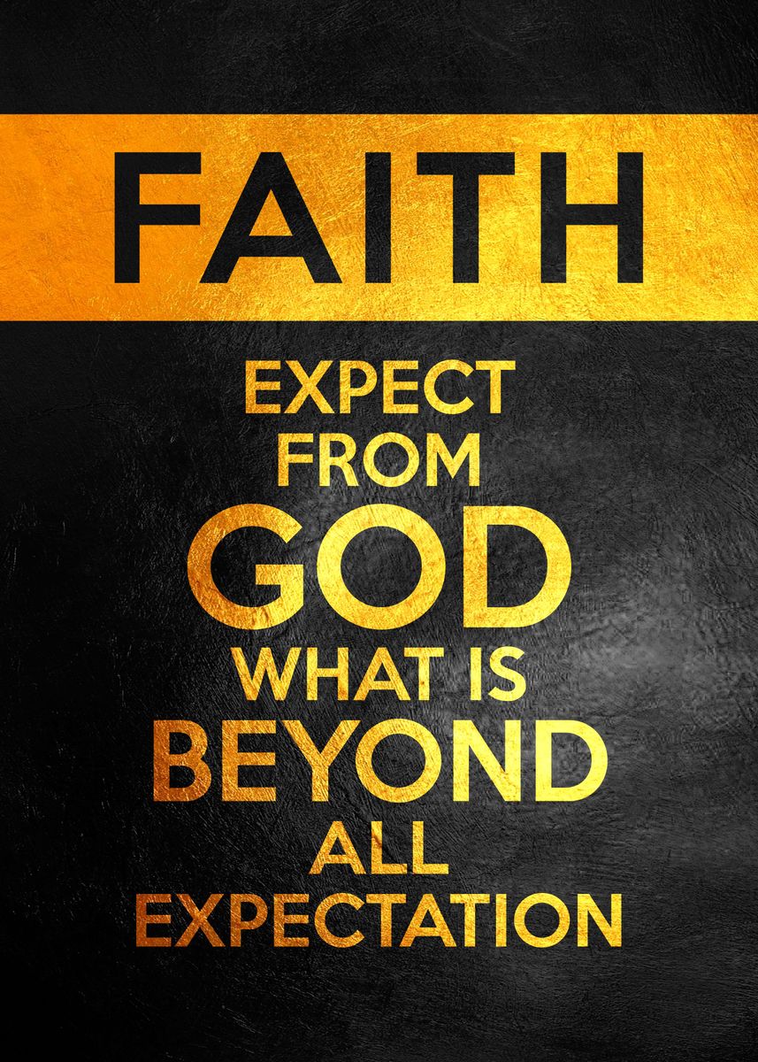 'Faith' Poster, picture, metal print, paint by ABConcepts | Displate