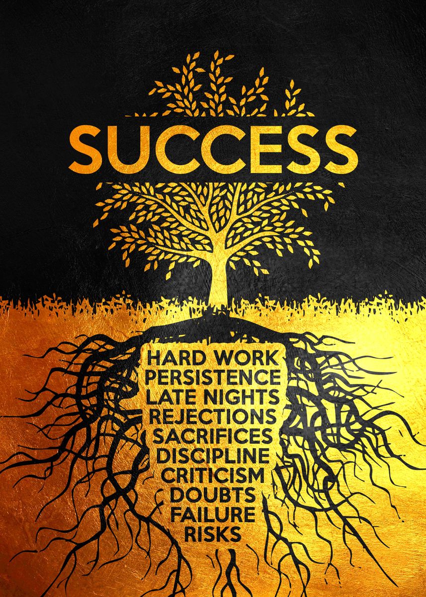 'Success Tree' Poster, picture, metal print, paint by ABConcepts | Displate