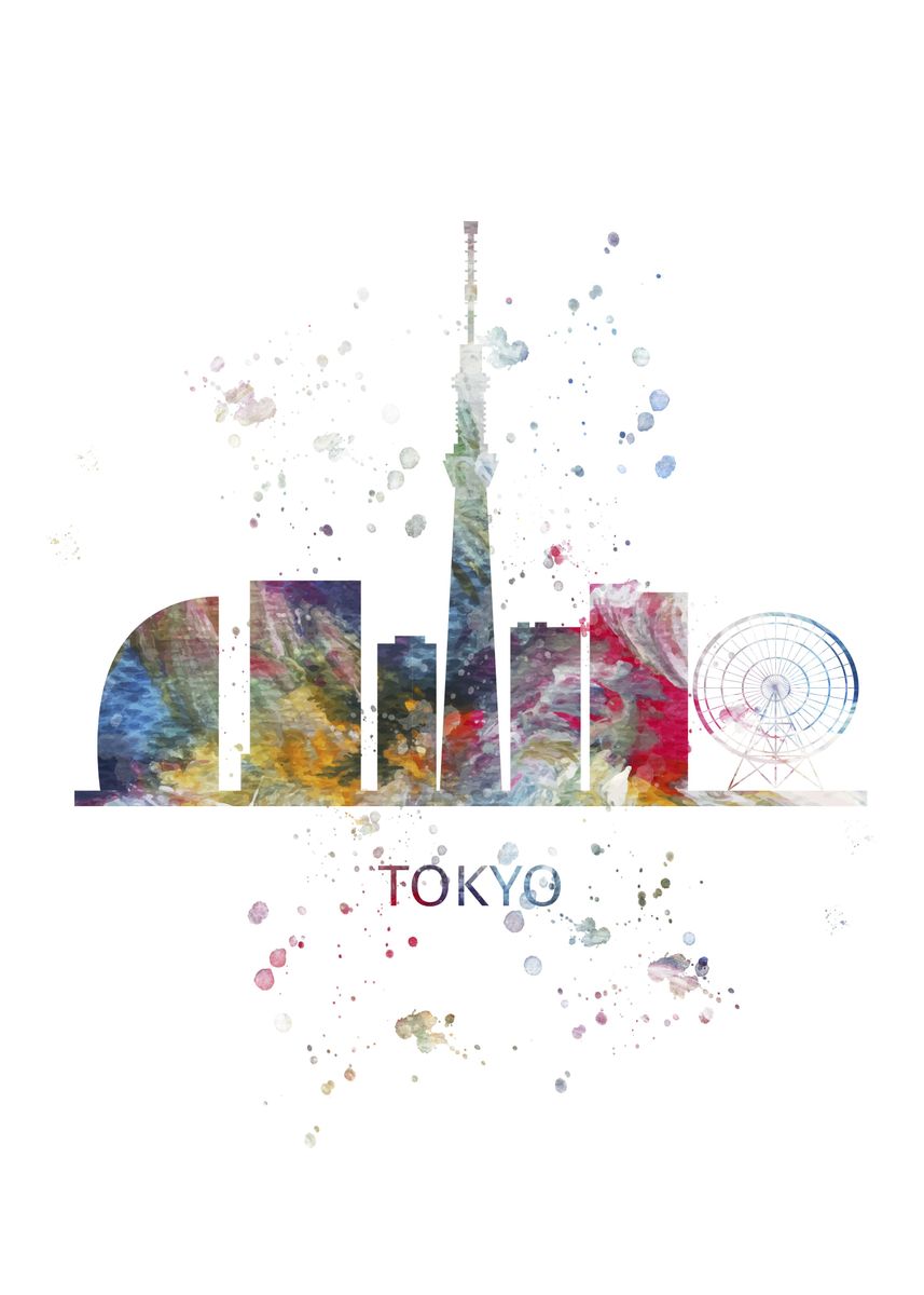 'TOKYO' Poster by JusticeEichmann Studio | Displate