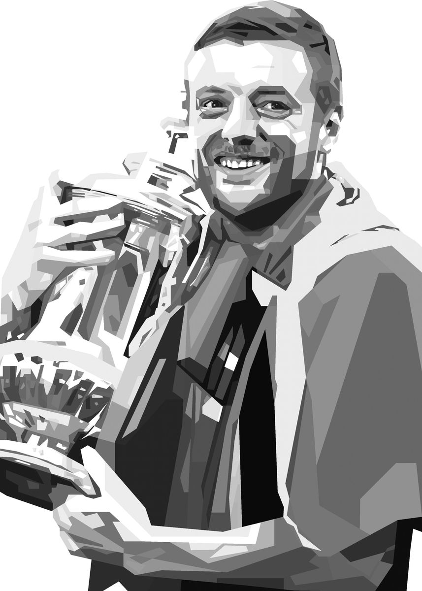 'Jamie Vardy' Poster, picture, metal print, paint by Muhammad Renaldy ...
