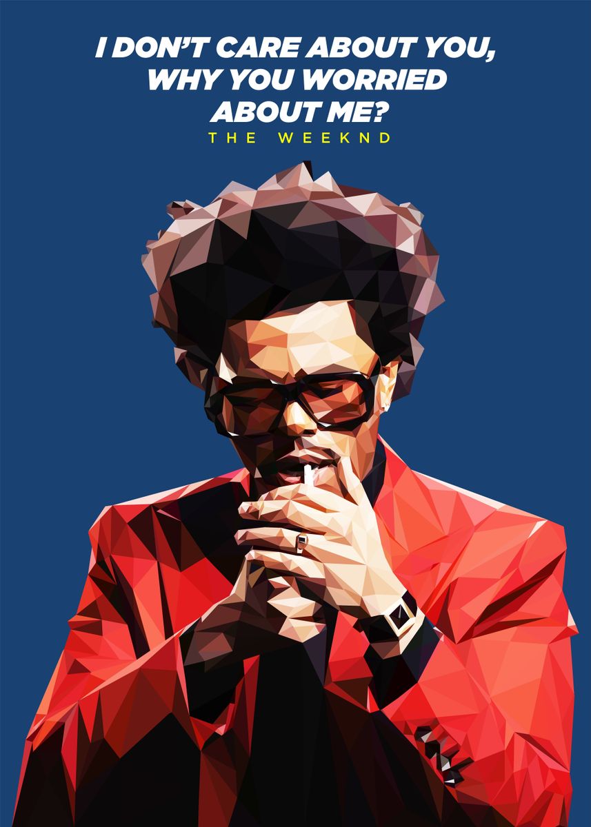 'THE WEEKND' Poster by Lowpoly Posters | Displate