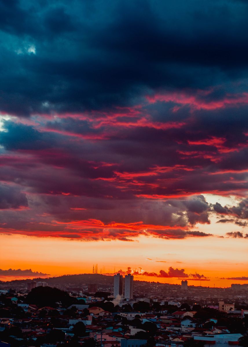 'Sunset City' Poster by Artistic Prints | Displate