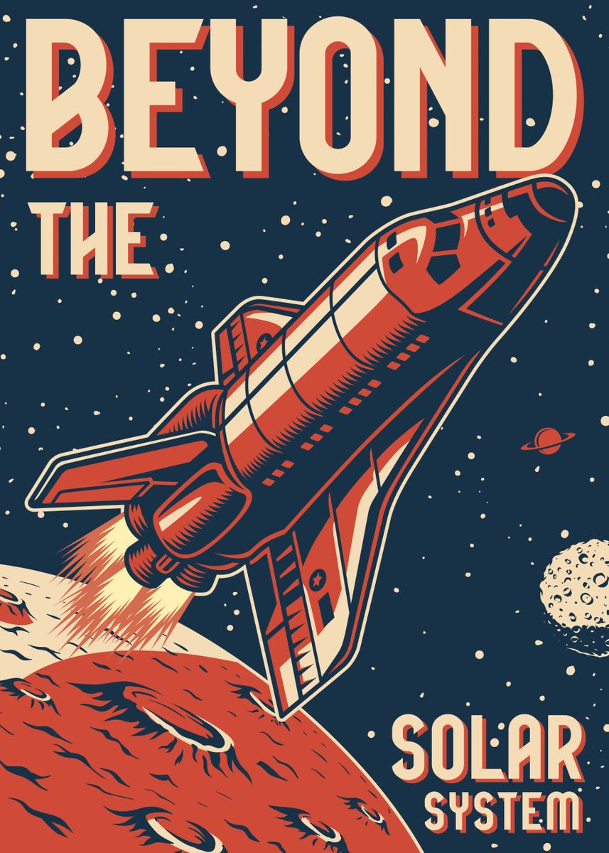 'Outer space series 13' Poster, picture, metal print, paint by ...