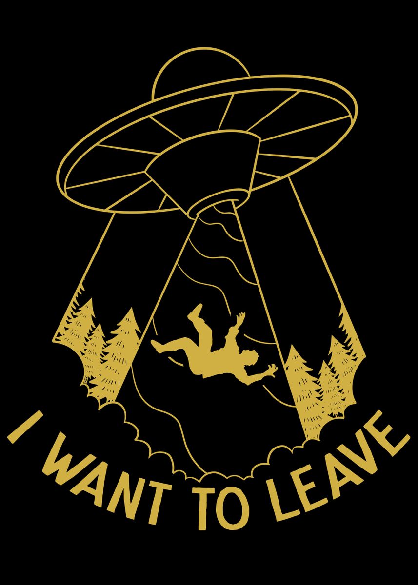 'I Want To Leave' Poster, picture, metal print, paint by NAO | Displate