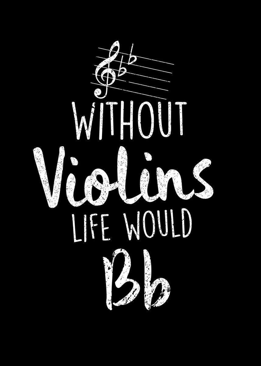 'Violin Pun for a Violinist' Poster, picture, metal print, paint by ...