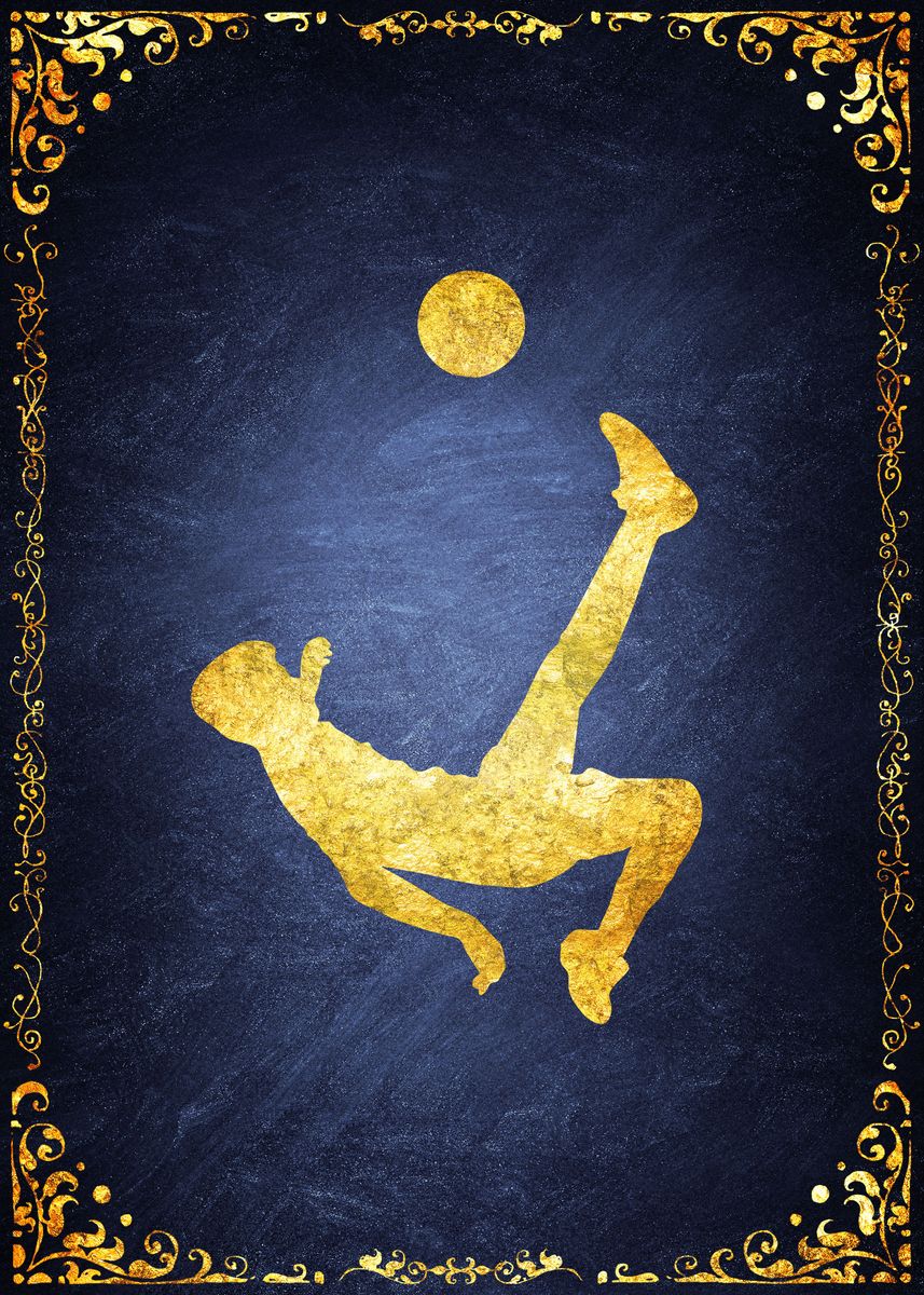 'football' Poster, picture, metal print, paint by SplashDesign | Displate