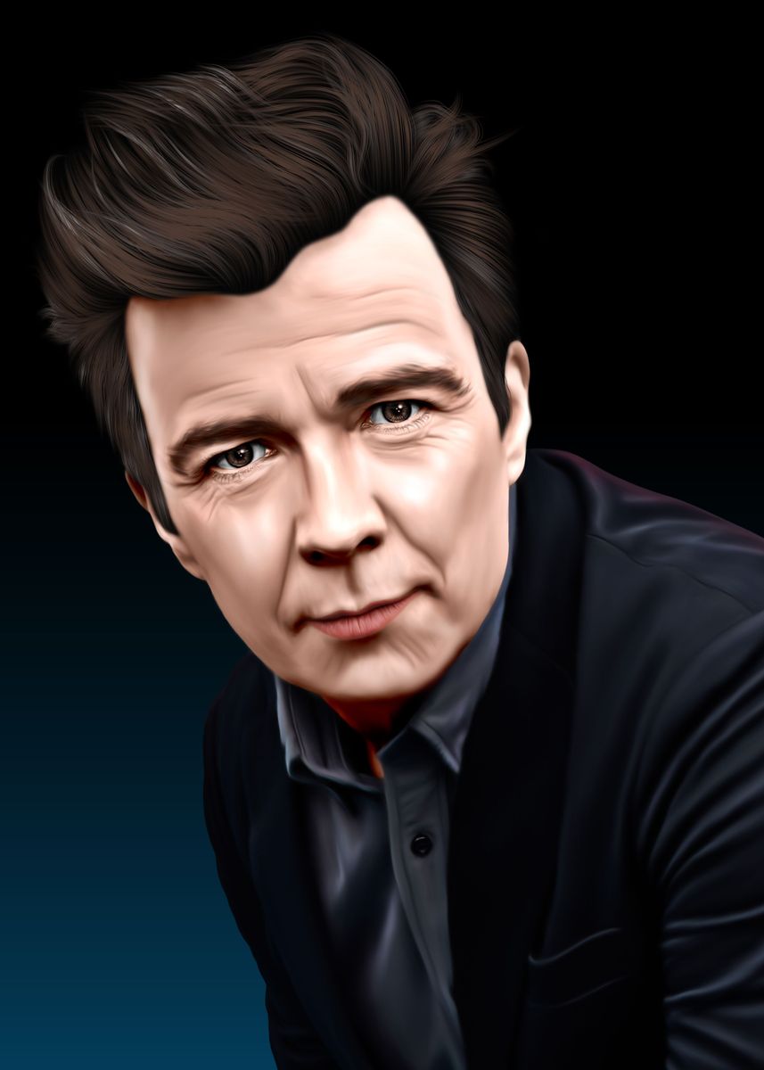 'Rick Astley' Poster, picture, metal print, paint by Ademba Boy | Displate