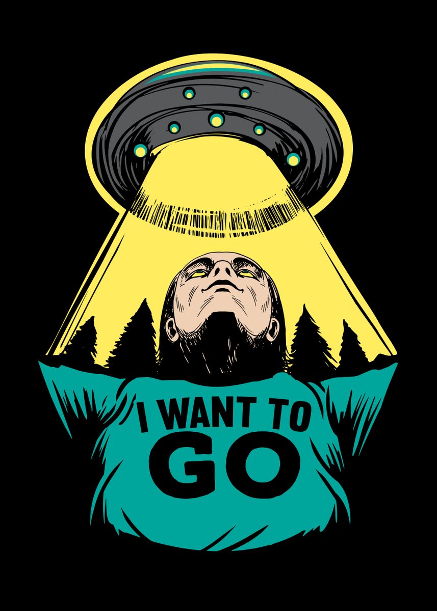 'I Want To Go' Poster, picture, metal print, paint by NAO | Displate