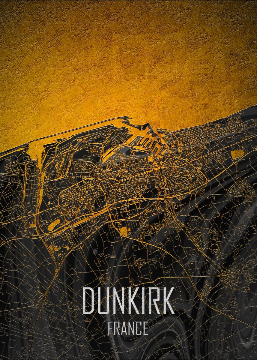 'Dunkirk France' Poster, picture, metal print, paint by Coconut Sorbet ...