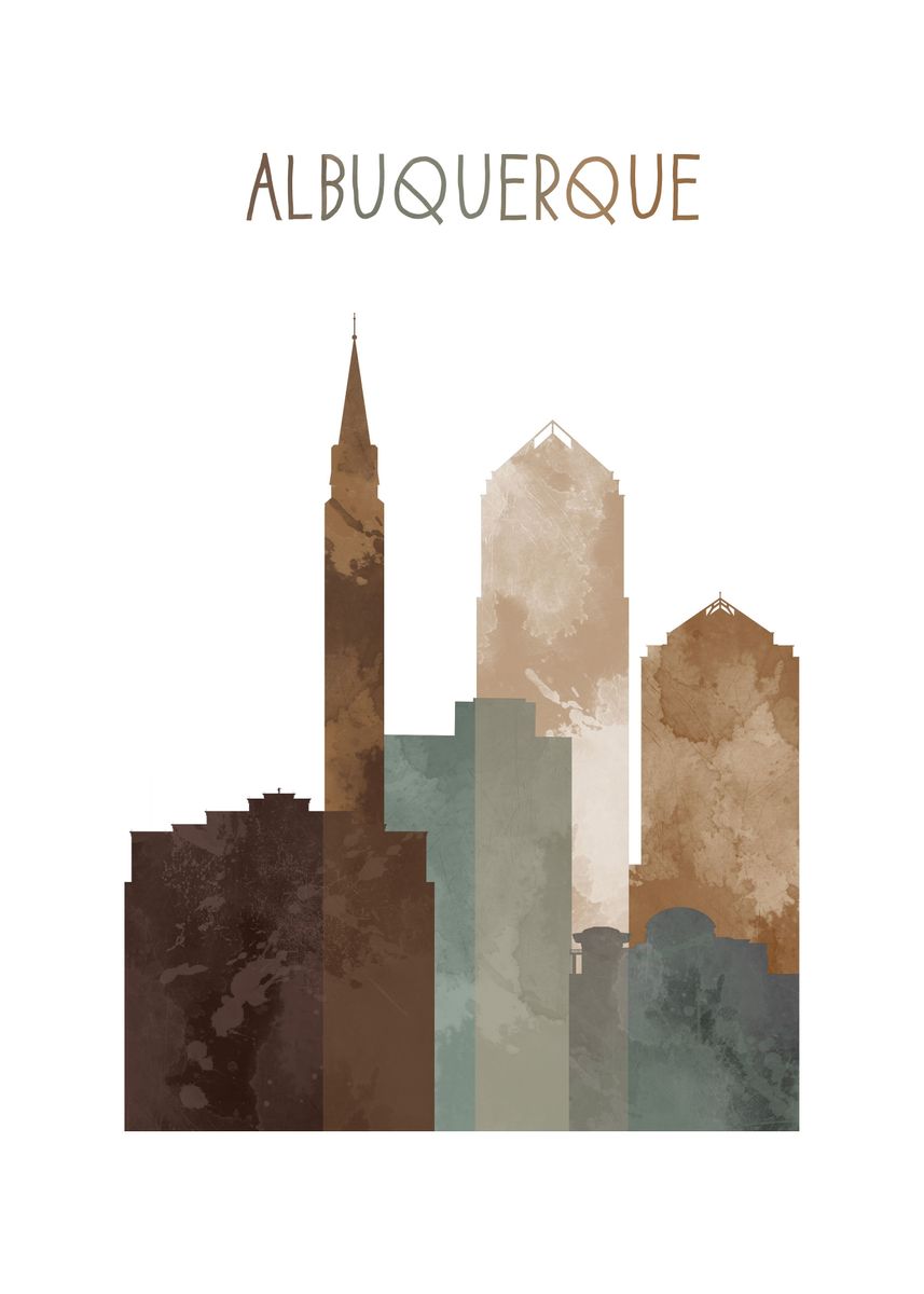 'Albuquerque ' Poster by RosaliasArt | Displate