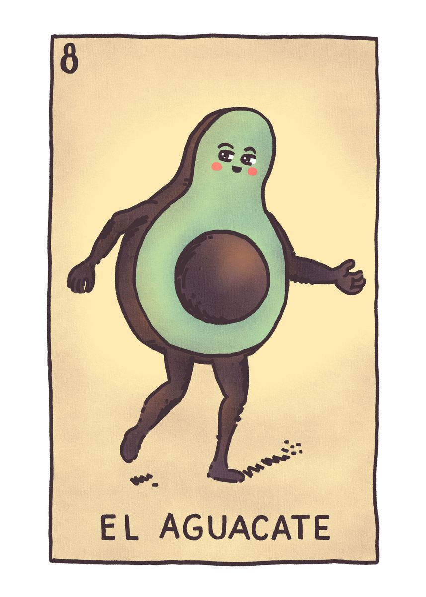 'El Aguacate' Poster by Rodrigo Ferreira | Displate