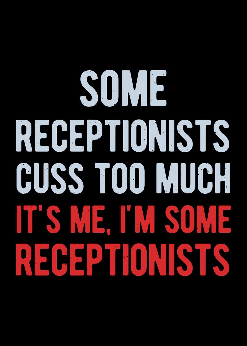 'Funny Receptionist' Poster, picture, metal print, paint by Visualz ...