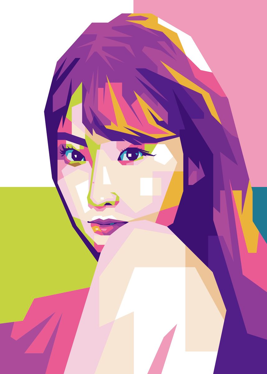 'SIHYEON EVERGLOW POP ART' Poster by Rochefort | Displate