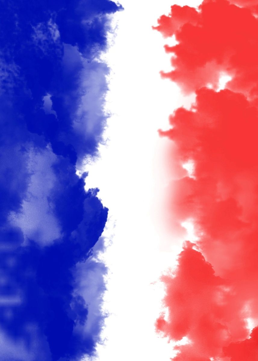 'France Flag in watercolors' Poster by Max Ronn | Displate