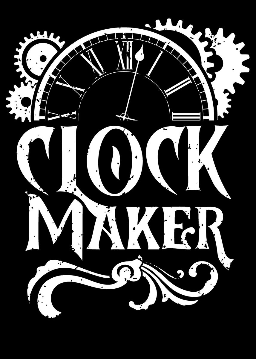 'Clockmaker' Poster, picture, metal print, paint by dr3designs | Displate