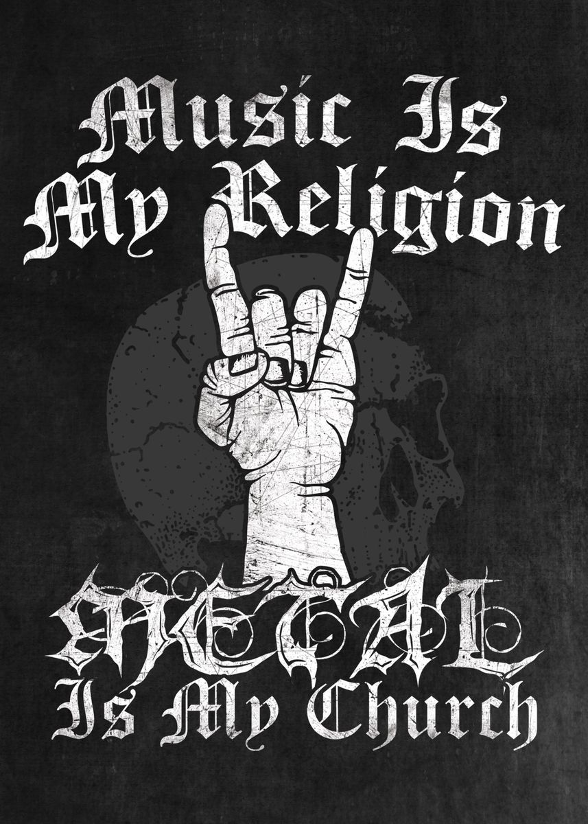 'Heavy Metal Quote' Poster, picture, metal print, paint by John ...