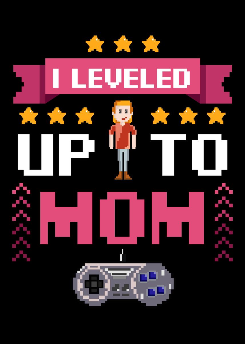 'Gaming Mom Gamer Mama' Poster, picture, metal print, paint by ...