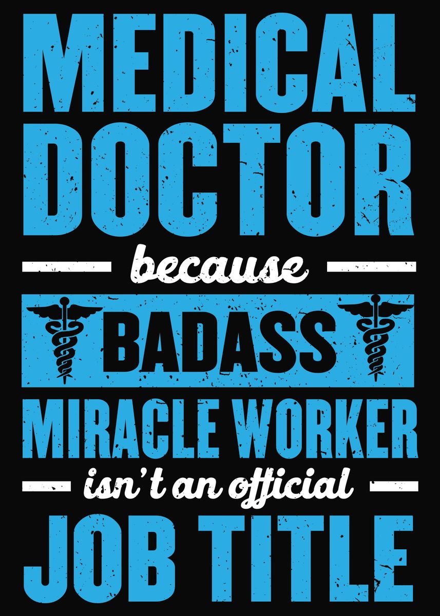 'Doctor Surgeon Medical Doc' Poster by Statements | Displate