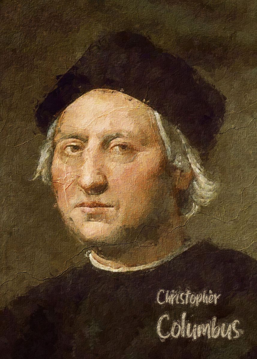 'Christopher Columbus Paint' Poster, picture, metal print, paint by ...