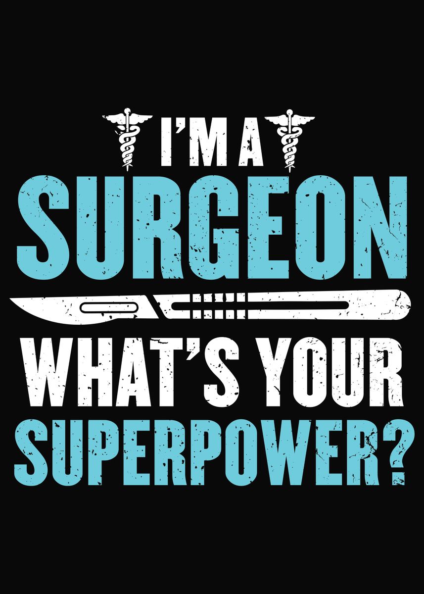 'Doctor Surgeon Medical Doc' Poster, picture, metal print, paint by ...