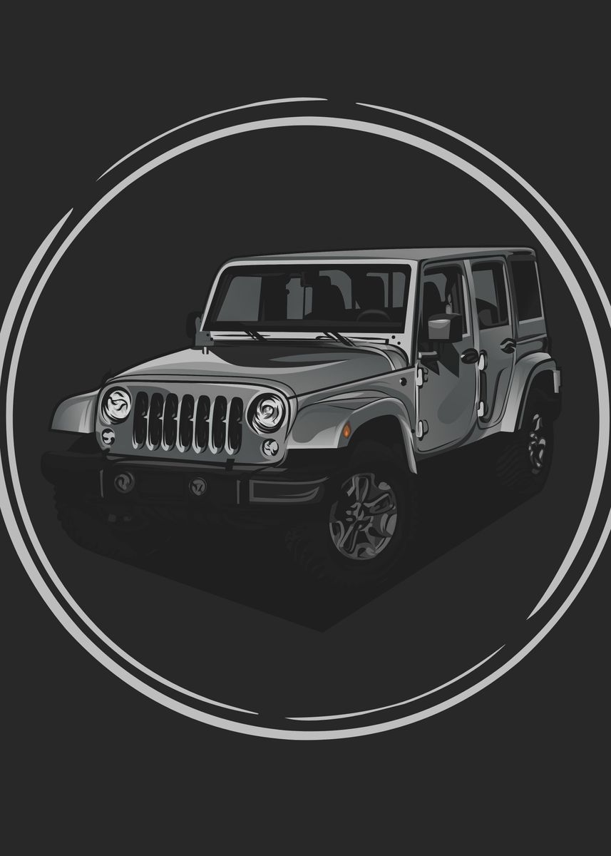 'Monster Car' Poster by Muh Aslan | Displate