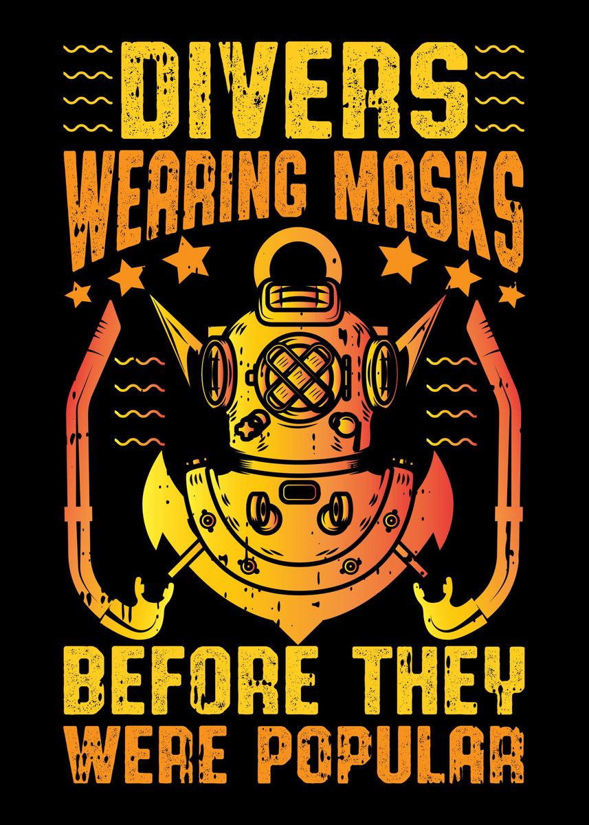 'Dive Diving' Poster by Hexor | Displate