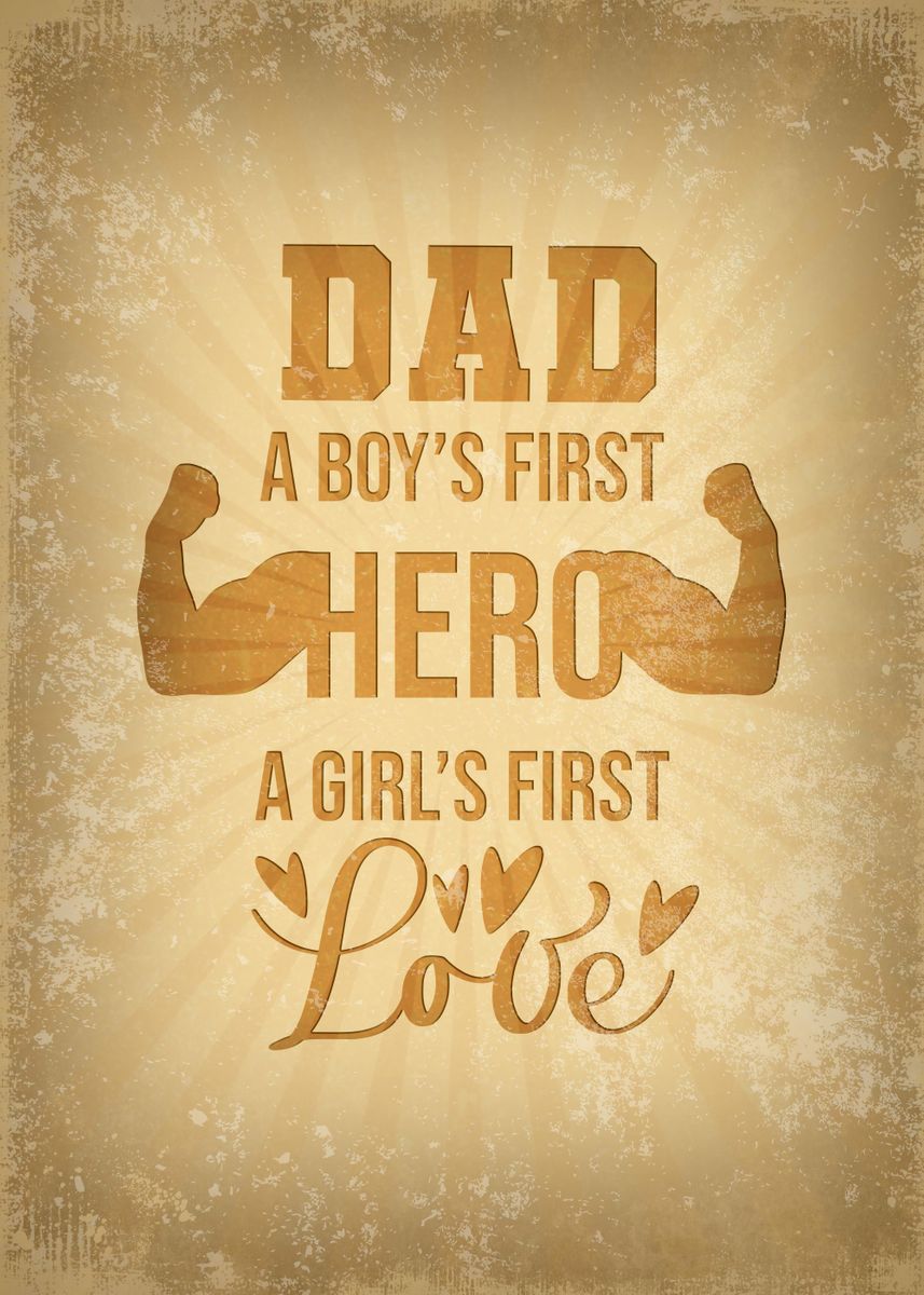 'Dad' Poster, picture, metal print, paint by Pete A Bryant | Displate