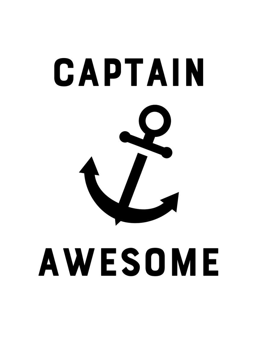 'Captain Awesome' Poster, picture, metal print, paint by Francois ...