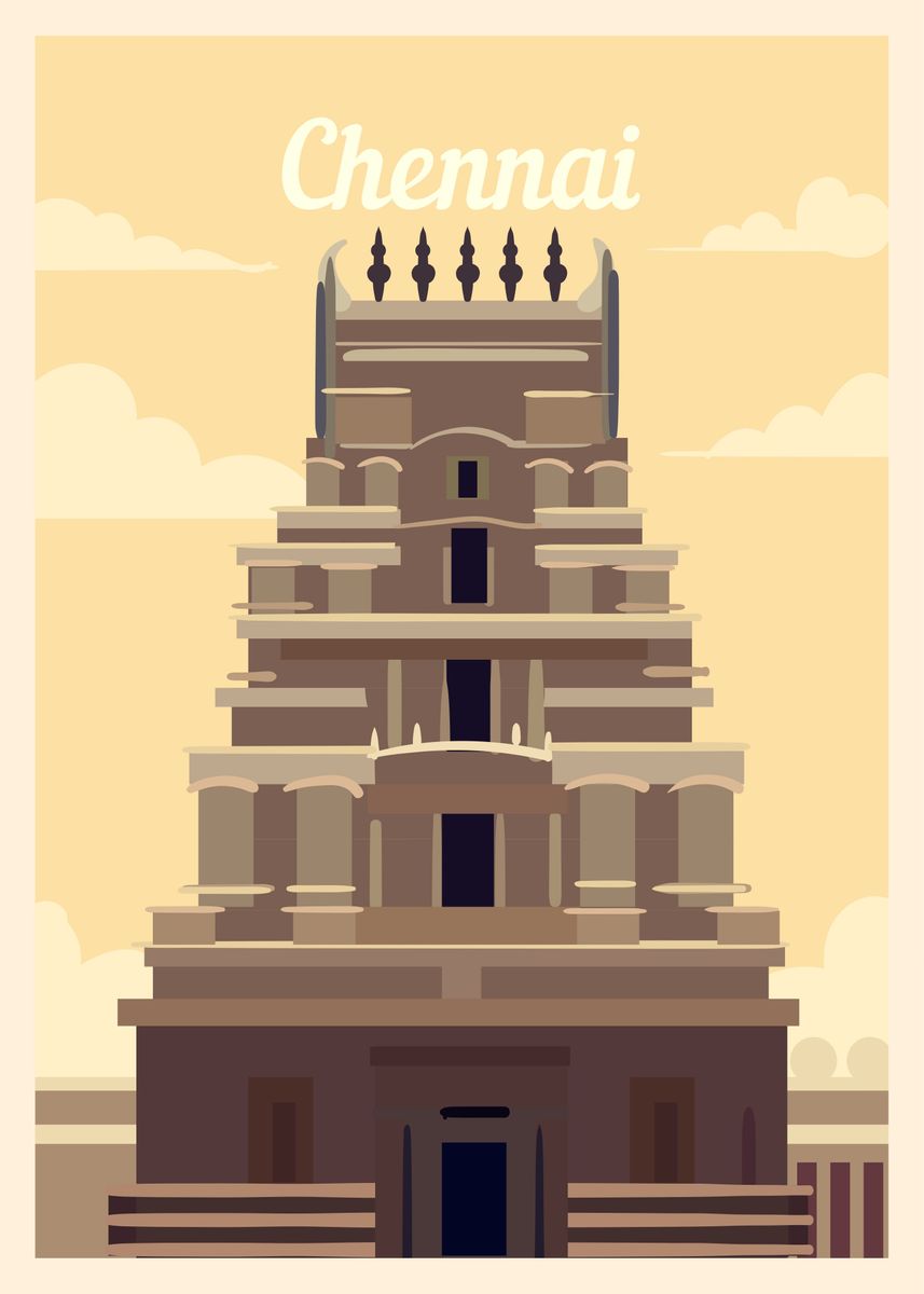 'chennai city' Poster by Paul C. Lane | Displate