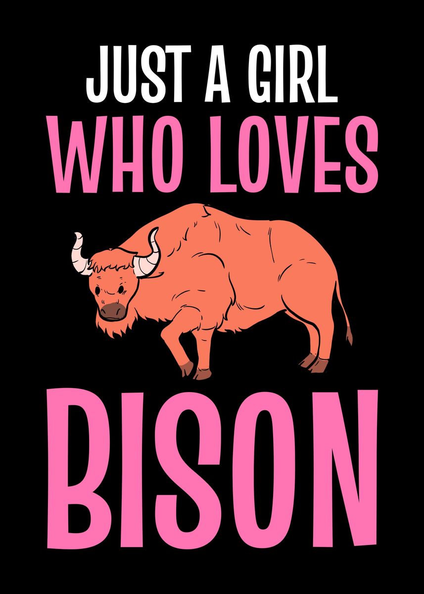 'Bison Girl' Poster by FunnyGifts | Displate
