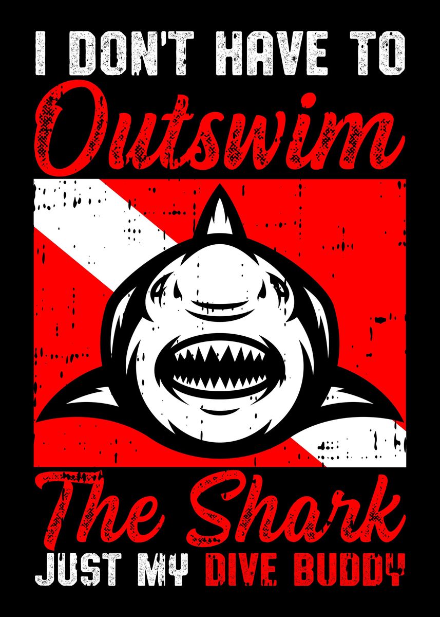 'Dive Diving' Poster, picture, metal print, paint by Hexor | Displate