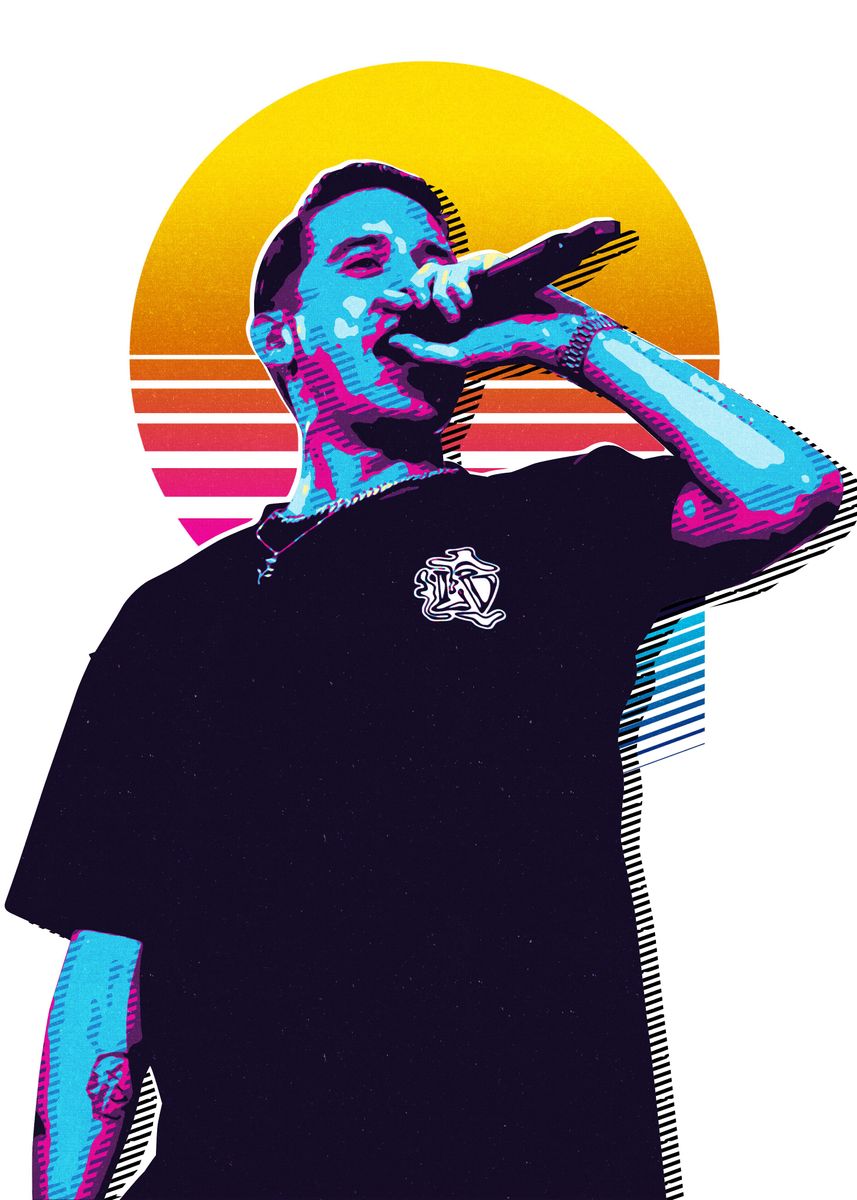 'G Eazy ' Poster, picture, metal print, paint by San Illustrator | Displate