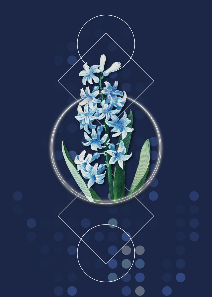 'Vintage Dutch Hyacinth' Poster, picture, metal print, paint by Holy ...