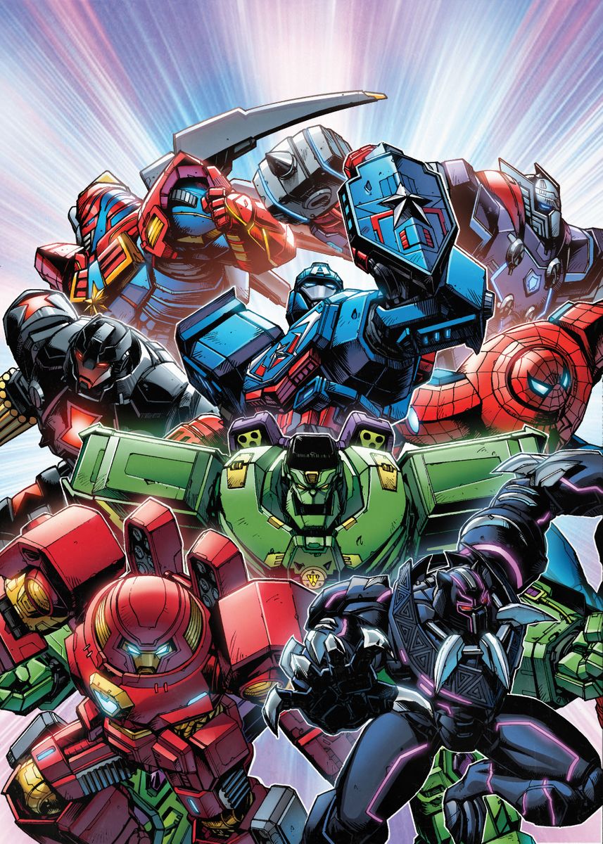'Mech Suits Avengers' Poster, picture, metal print, paint by Marvel ...