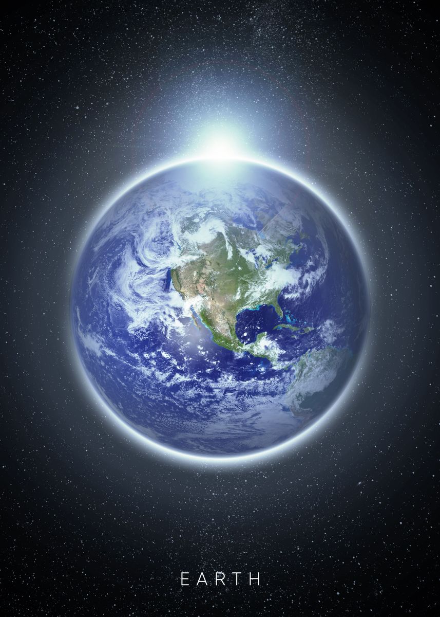 'earth' Poster, picture, metal print, paint by SplashDesign | Displate