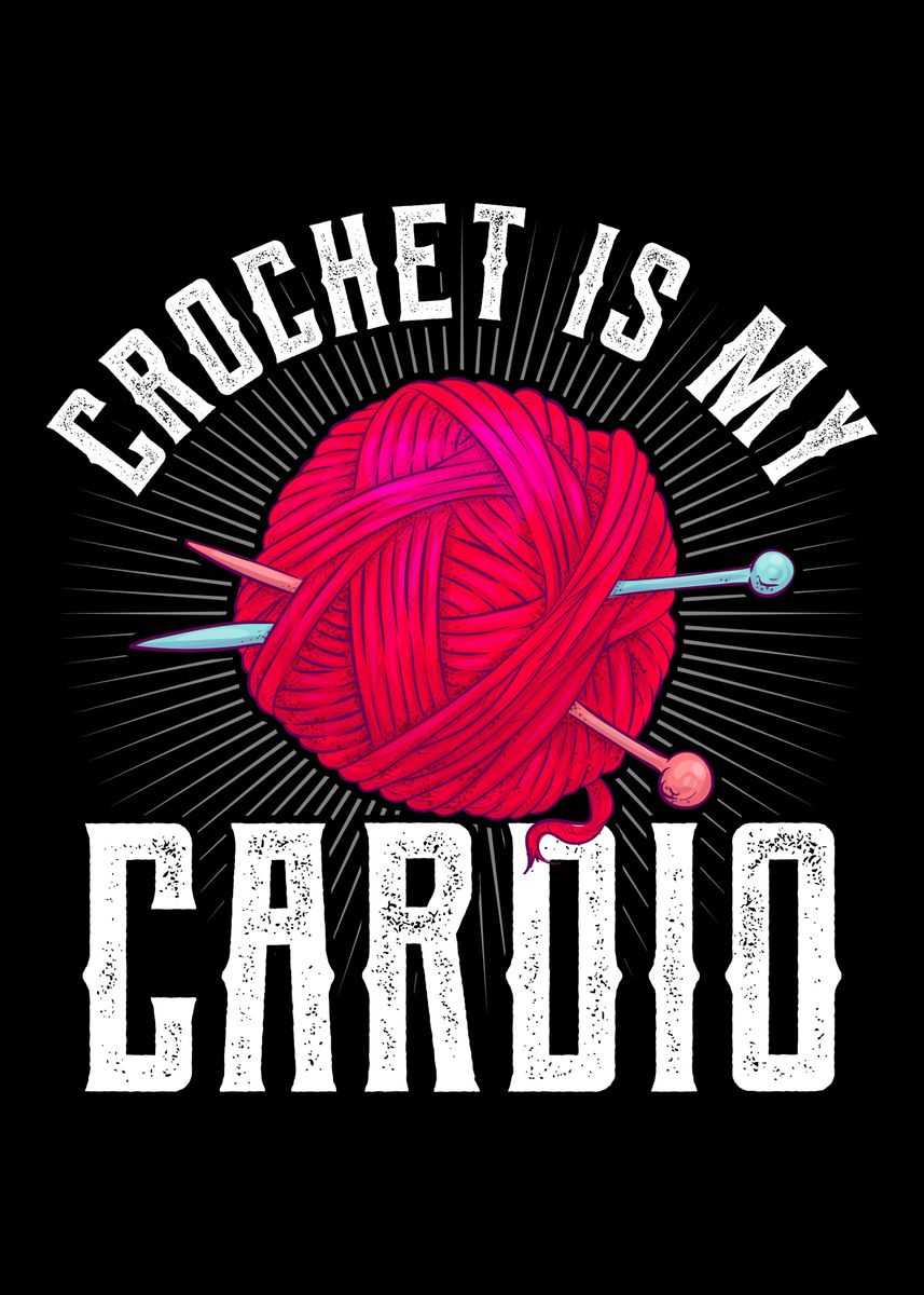 'Crocheting Yarn Knitting' Poster, picture, metal print, paint by ...