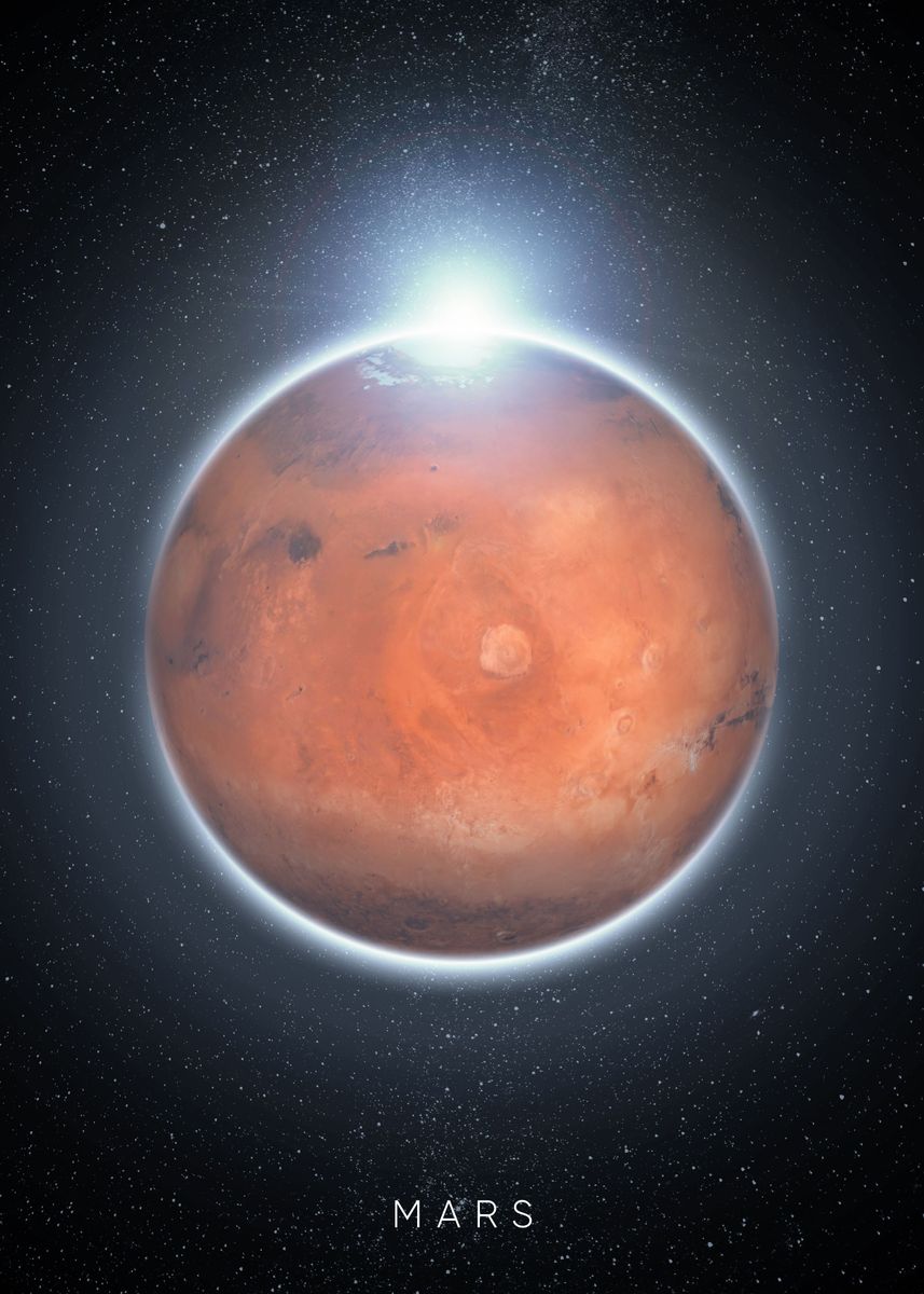 'Mars' Poster, picture, metal print, paint by SplashDesign | Displate