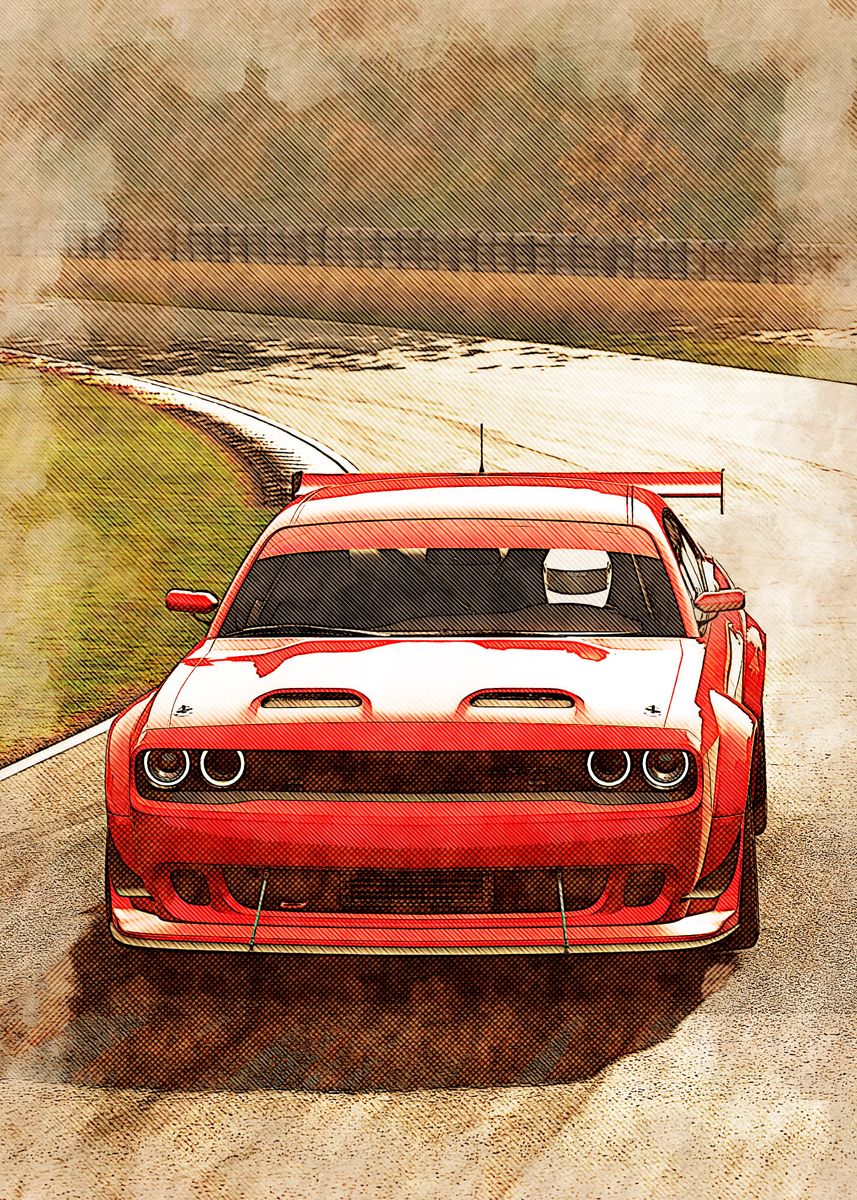 'Hellcat' Poster, picture, metal print, paint by Primaxle | Displate