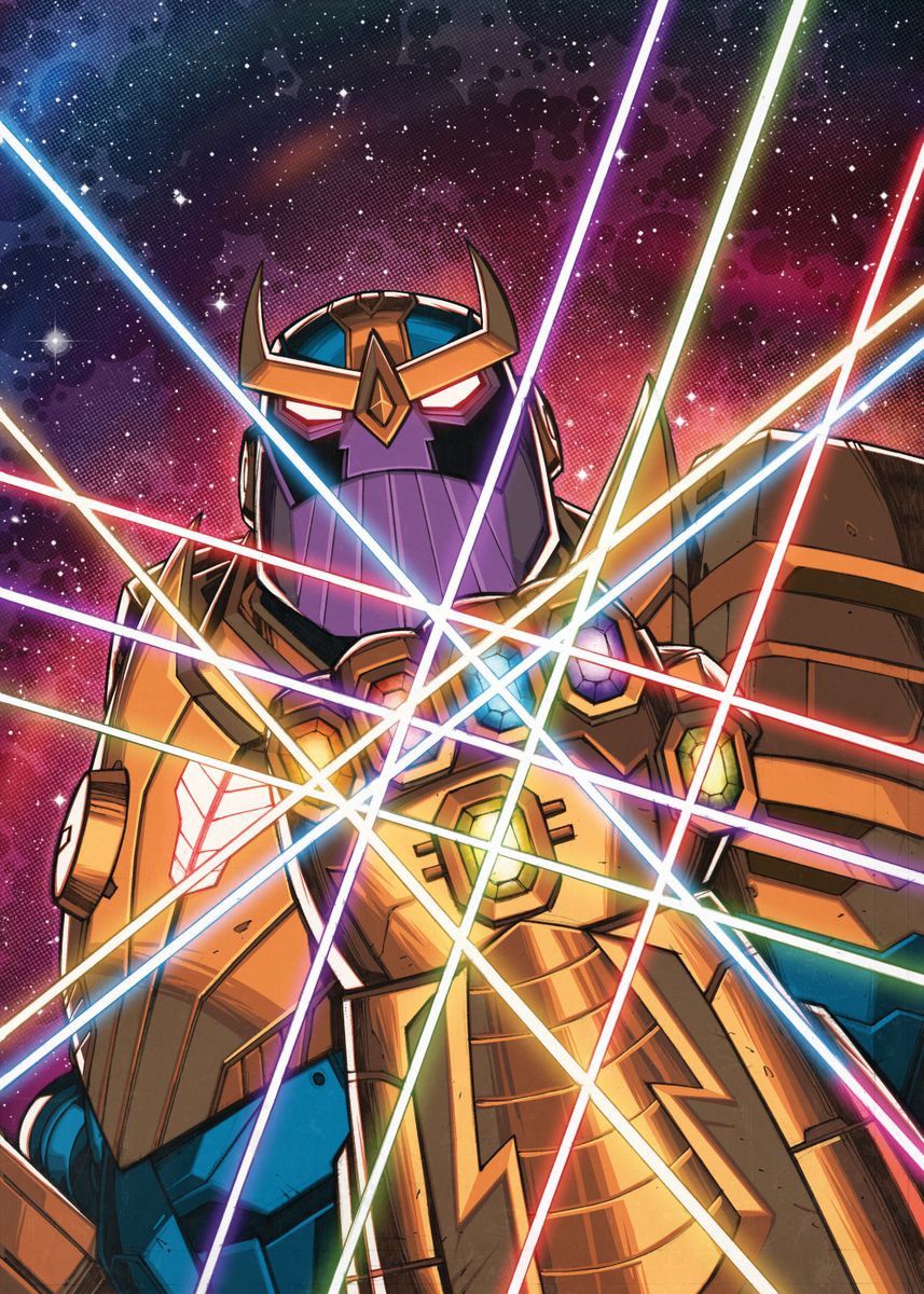 'Thanos Mech Fist' Poster, picture, metal print, paint by Marvel | Displate