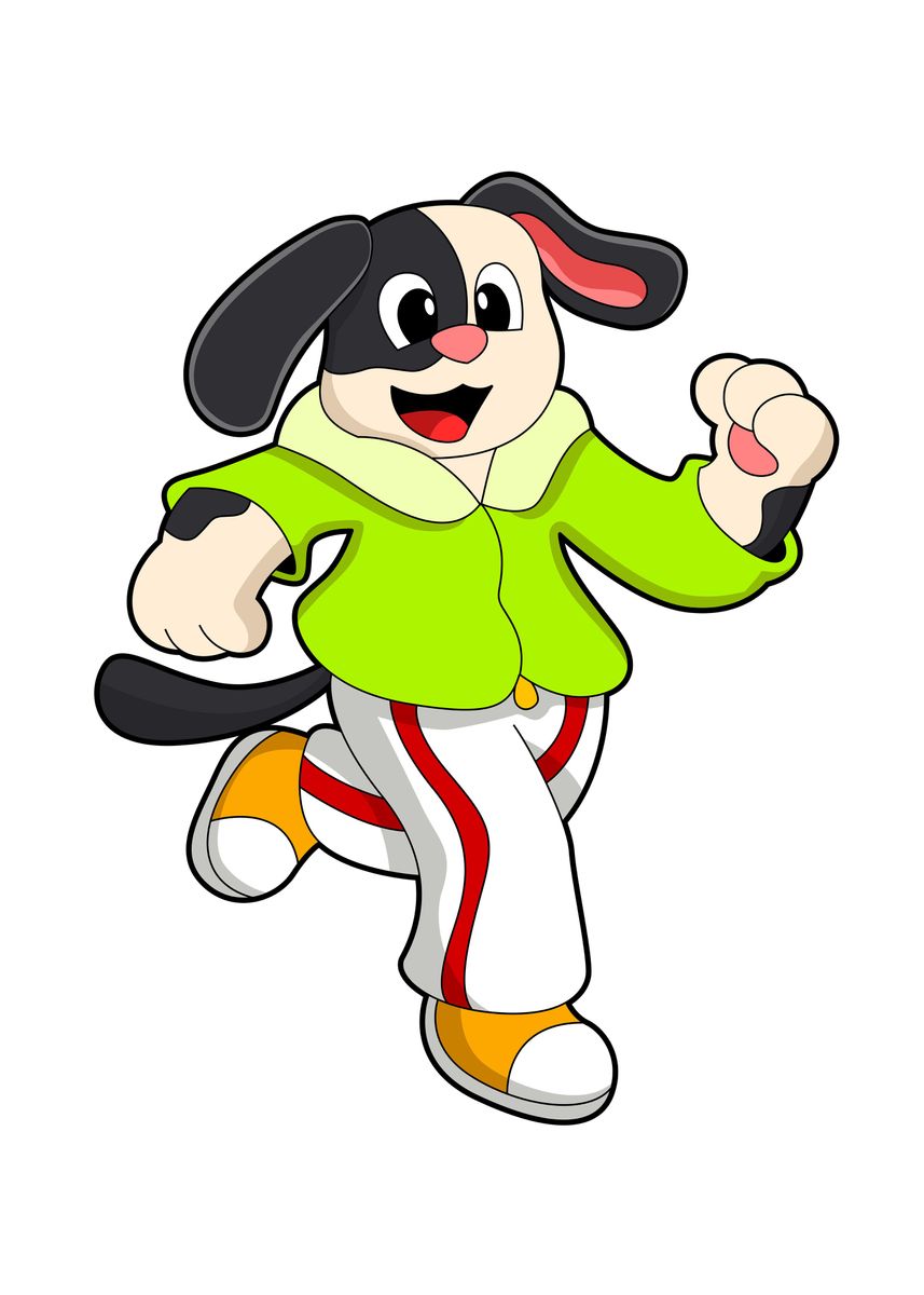 'Dog Running Sports' Poster, picture, metal print, paint by Markus ...