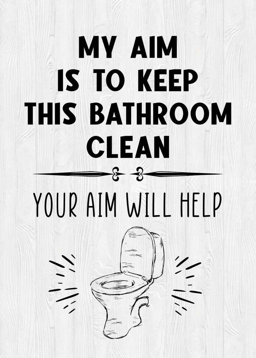 'Toilet' Poster, picture, metal print, paint by Kenny Studio | Displate