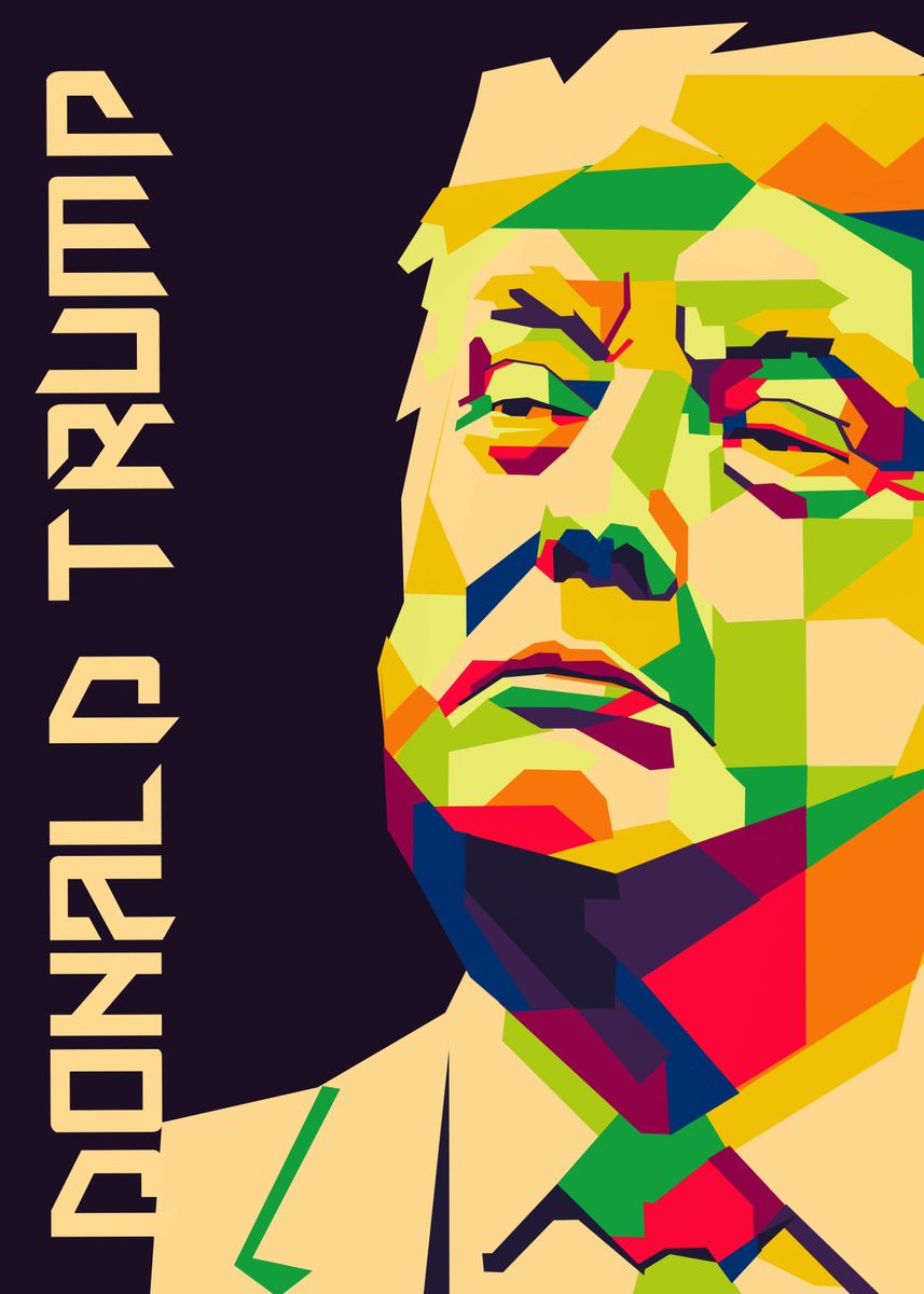 'trump political president' Poster, picture, metal print, paint by ...
