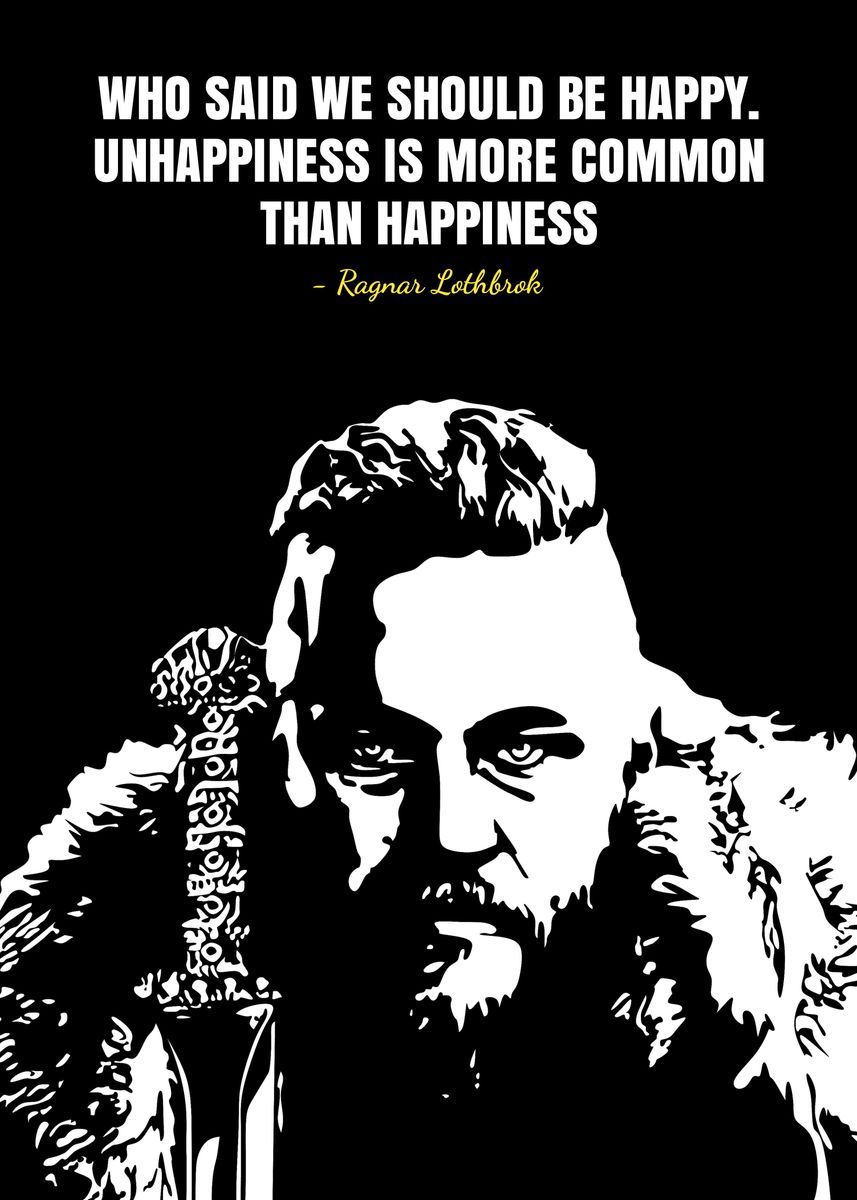 'Ragnar Lothbrok Quotes' Poster by iwak ayam | Displate