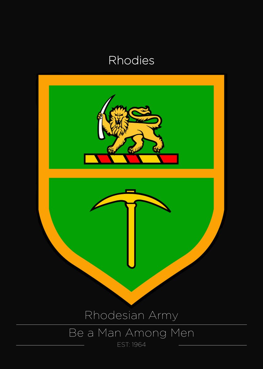 'Rhodesian Army' Poster, picture, metal print, paint by Michael ...