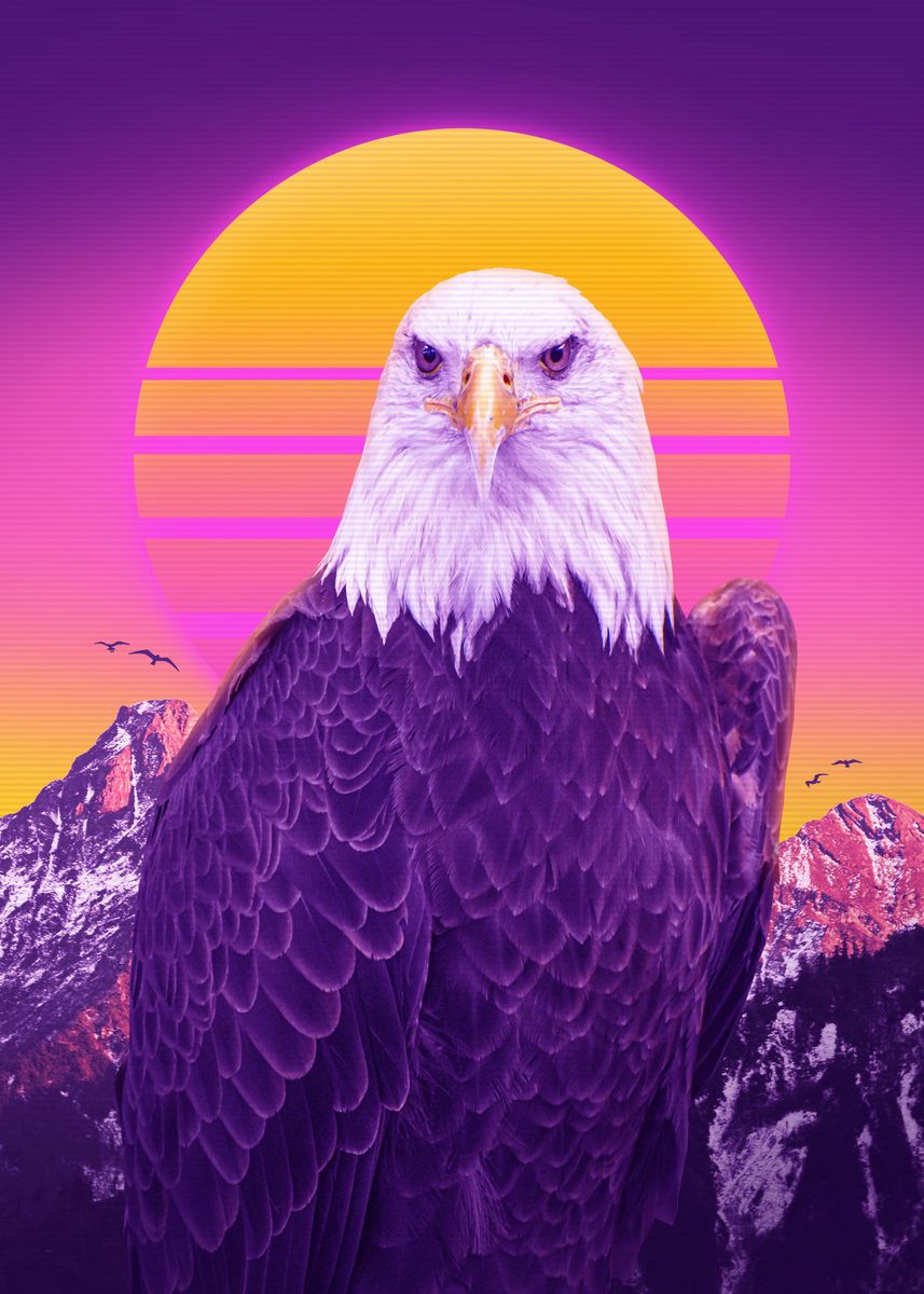 'Eagle' Poster, picture, metal print, paint by Oliver Qo | Displate