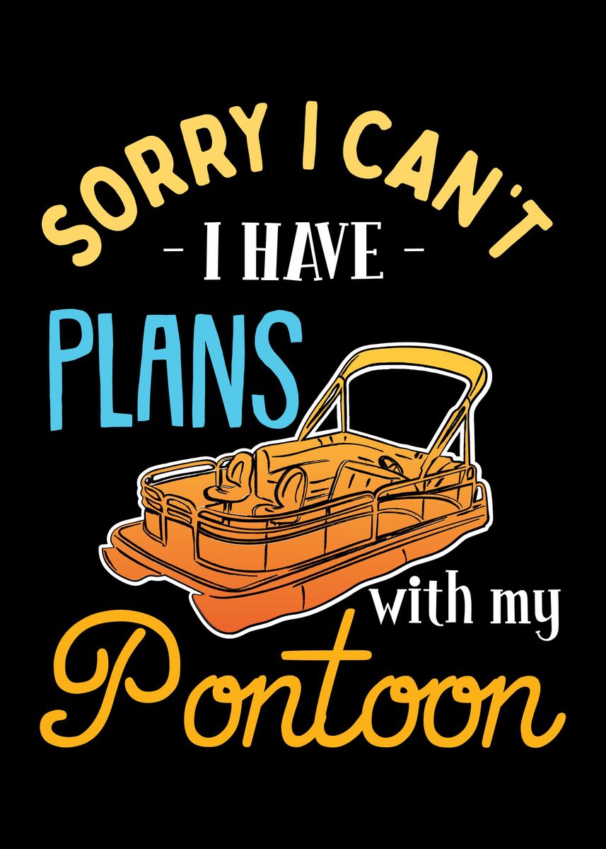 'Sorry I Cant I Have Plans' Poster, picture, metal print, paint by Uwe ...